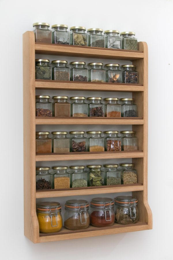 Spice Colossus | Large Oak Spice Rack | Fine Kitchenware